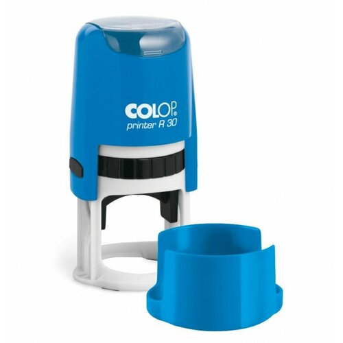 Colop Printer R30 Cover Автоматическая оснастка для печати с защитной крышечкой (диаметр печати 30 мм.), Синий