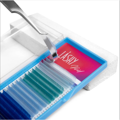 Ресницы цветные LASHY Vivid "Frost" MIX D 0.07 10-13 mm (16 линий)