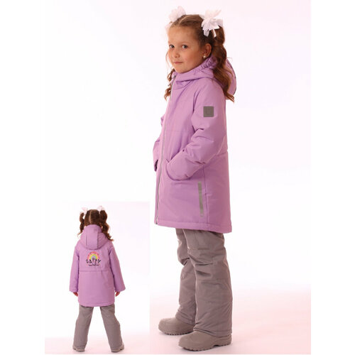 Комплект верхней одежды Sova размер 128, фиолетовый