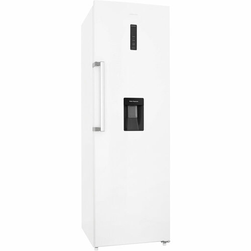 Холодильник HIBERG i-RF 40D W, однокамерный, инвертор, No Frost, общий объем 384 л, диспенсер для воды, зона свежести, высота 185 см, белый