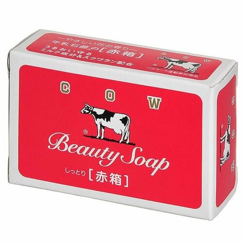 COW Твердое мыло Beauty Soap Молочное с пудровым ароматом роз, 1 шт