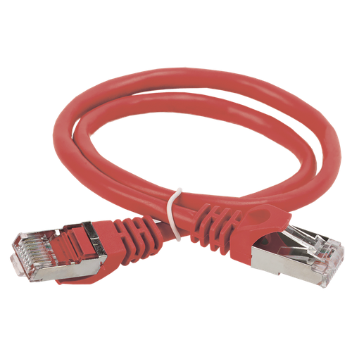 ITK Коммутационный шнур категории 5Е FTP LSZH 2м красный IEK PC04-C5EFL-2M (1 шт.)