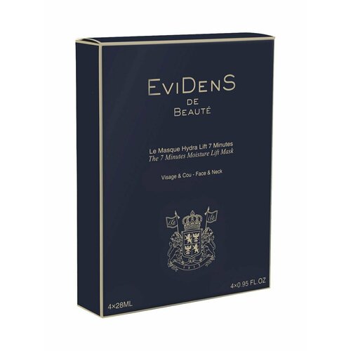 Набор из 4 увлажняющих лифтинг-масок для лица и шеи Evidens de Beaute The 7 Minutes Moisture Lift Mask Pack