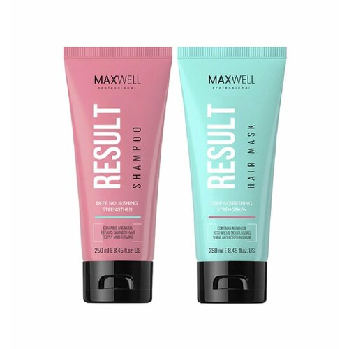 Комплект для домашнего ухода MAXWELL Result Shampoo 250 ml + Result Mask 250 ml