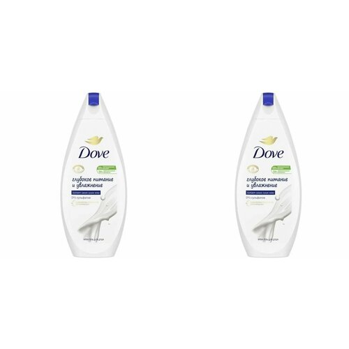 Dove крем-гель для душа Глубокое питание и увлажнение, 250 мл, 2 шт
