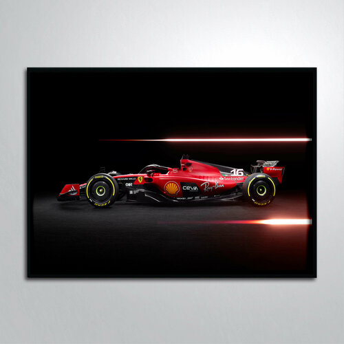 Постер в раме/Болид формулы 1 f1 Scuderia Ferrari Charles Leclerc Formula 1 Шарль Леклер