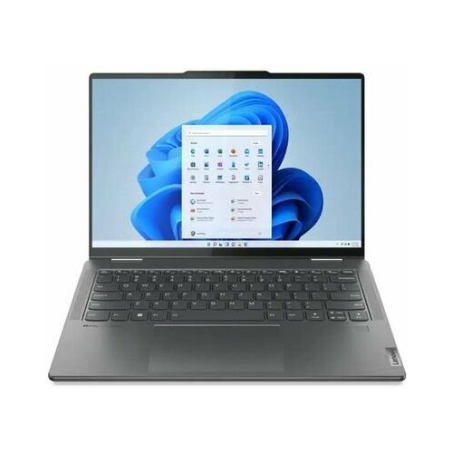 Ноутбук Lenovo Yoga 7 14ARP8 82YM0027RK, 14", 2023, трансформер, OLED, AMD Ryzen 5 7535U 2.9ГГц, 6-ядерный, 8ГБ LPDDR5, 512ГБ SSD, AMD Radeon 660M, Windows 11 Home, серый