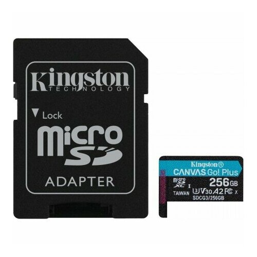 Карта памяти Kingston Canvas Go! Plus microSDXC 256GB (с адаптером)