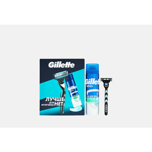 Подарочный Набор: Бритва + Гель для бритья Gillette, MACH3 2шт