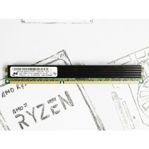 Оперативная память RDIMM DDR3 4Gb 1333Mhz CL9 VLP Micron MT36JDZS51272PZ-1G4F1AD