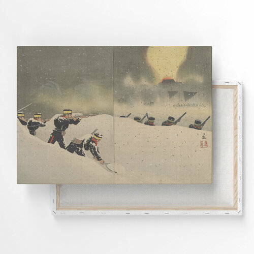 Картина на холсте, репродукция / Кобаяси Киётика - Battle of the / Размер 30 x 40 см