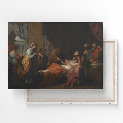 Картина на холсте, репродукция / Бенджамин Уэст - Erasistratus the Physician / Размер 30 x 40 см