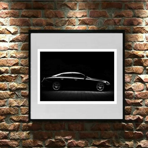 Постер "Silhouette of a mercedes car" из коллекции "Автомобили" А3