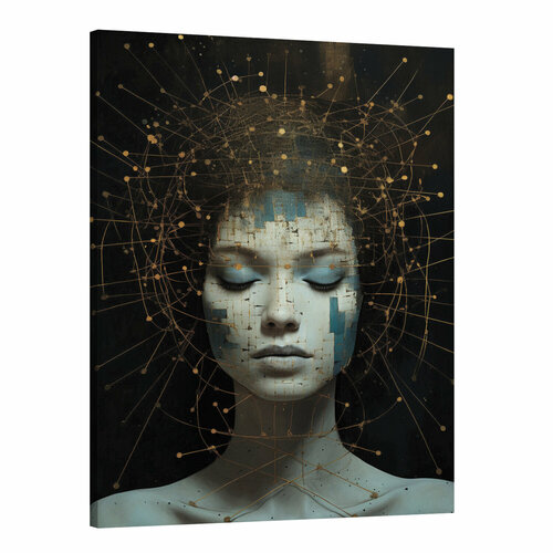 Интерьерная картина 50х70 "Астрономия: Портреты звездных созвездий"