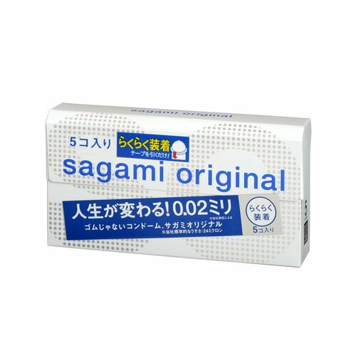 Ультрапрочные ультратонкие презервативы Sagami Original Quick 5