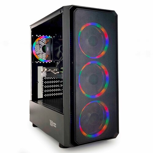 Игровой PC юкомс i5 6500, RX 6500 XT 4GB, SSD 2TB, 16GB DDR4, БП 450W, win 10 pro, Black game case