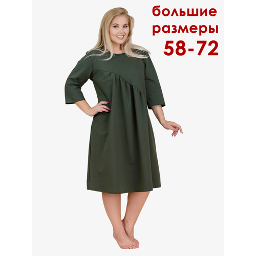 Платье НиРо, размер 58, зеленый