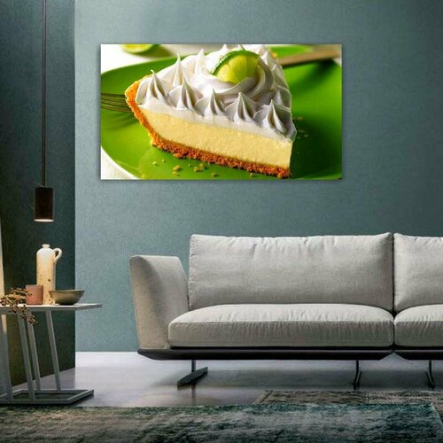 Картина на холсте 60x110 LinxOne "Десерт пирожное крем сладкое" интерьерная для дома / на стену / на кухню / с подрамником