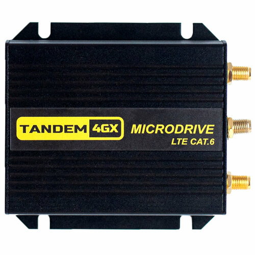Компактный LTE-маршрутизатор MicroDrive Tandem-4GX-6, LTE Cat.6, Wi-Fi, 2x RJ-45, c блоком питания
