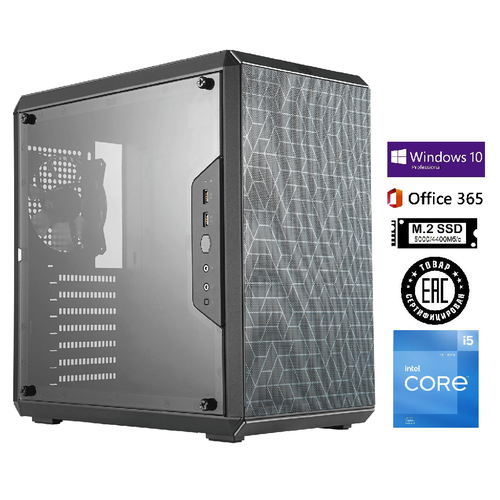 Системный блок SH-Intel Core i5-12400F/B760/DDR4 16Gb/SSD M.2 1Tb/GTX 1050 Ti 4Gb/Cooler Master Q500L-Black