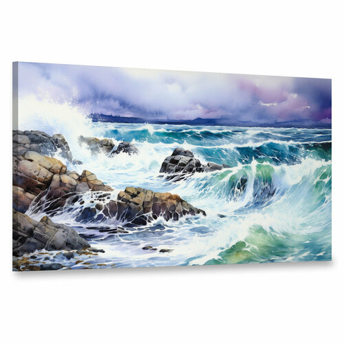 Интерьерная картина 100х60 "Морской след"