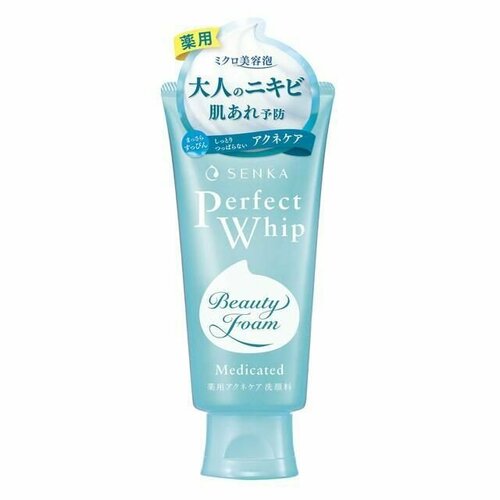SHISEIDO Пенка для умывания проблемной кожи Senka Perfect Whip Acne Care, туба 120г.