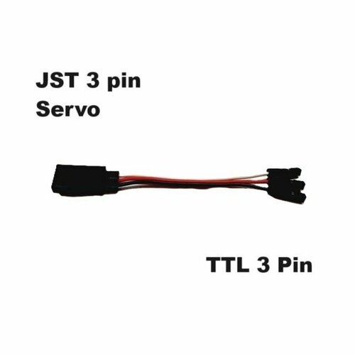 Адаптер переходник JST 3 pin RE JR Servo на TTL 3 Pin (мама / папа) N12 разъем JST PH-3 3-Pin штекер силовой провод серво коннектор запчасти male, female аккумулятор р/у батарея сервопривод