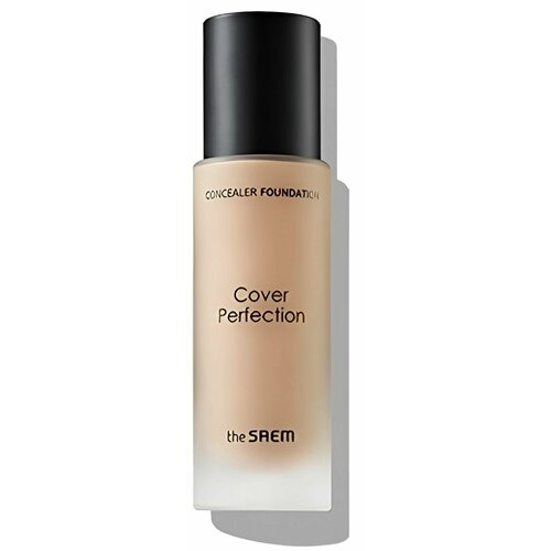 The Saem Крем-консилер для лица тональный Cover Perfection Concealer Foundation, тон 1.0 Clear Beige, 38 гр