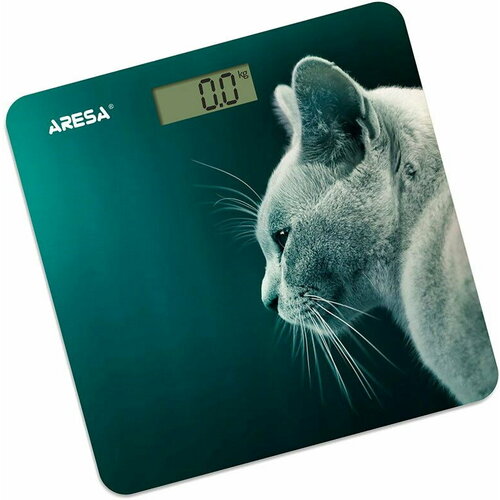 Весы напольные электронные Aresa AR-4412 до 150 кг, стекло, кот