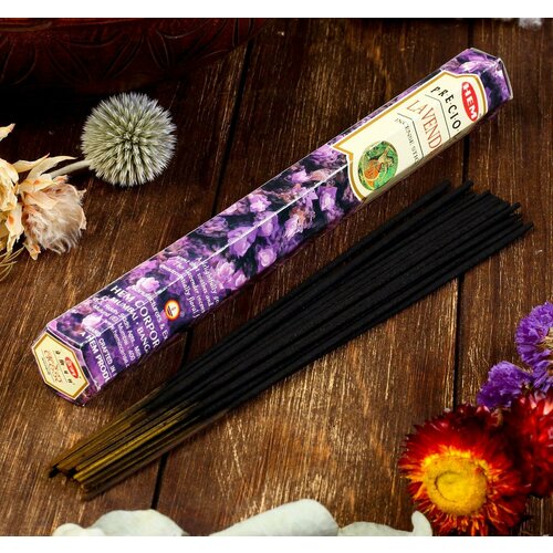 Благовония "HEM Precious Lavender" (Драгоценная лаванда), шестигранник, 20 палочек