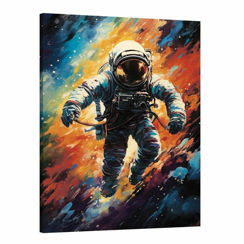 Интерьерная картина 50х70 "Астрономия: Плавание среди звезд"