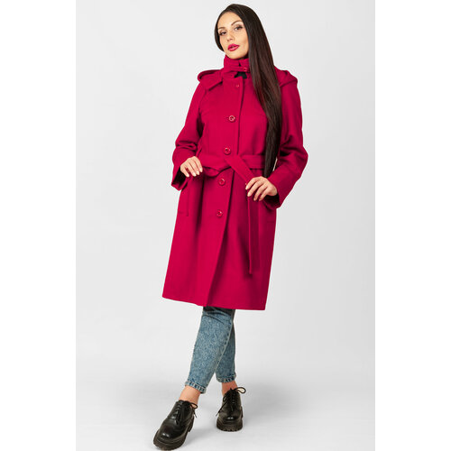 Пальто  MARGO, размер 56, красный, бордовый