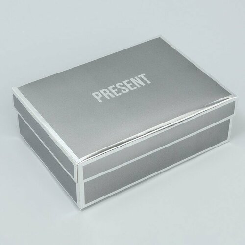 Коробка подарочная складная, упаковка, «Present», 21 х 15 х 7 см