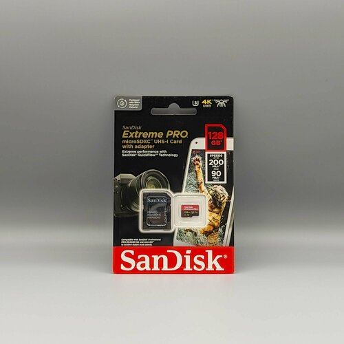 Карта пямяти SanDisk Extreme 128 ГБ