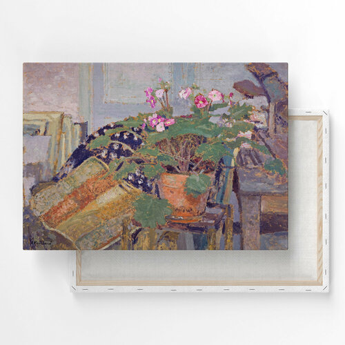 Картина на холсте, репродукция / Edouard Vuillard - Pot of Flowers / Эдуар Вюйар / Размер 40 x 53 см