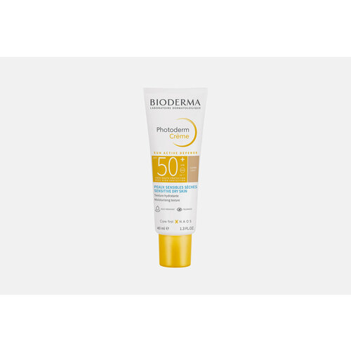 Солнцезащитный тональный крем Spf 50+ Bioderma Photoderm Crème / объём 40 мл