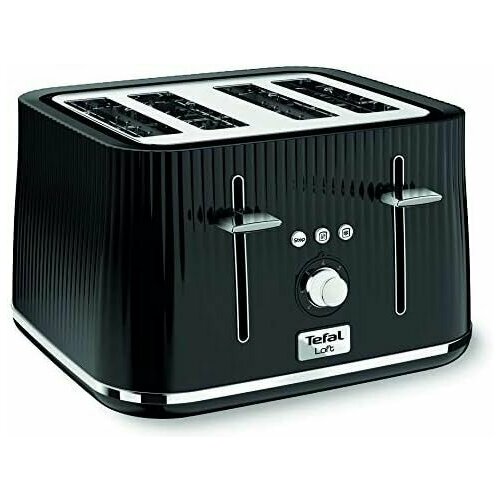 Тостер Tefal Loft TT760840 4-Slot Toaster/Black Slice