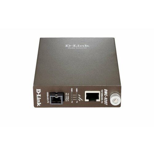 Медиаконвертер D-Link DMC-920T 10/100BASE-TX to 100BASE-FX Single-mode Fiber ( 20km, SC ). (Для шасси. Без корпуса). Товар уцененный