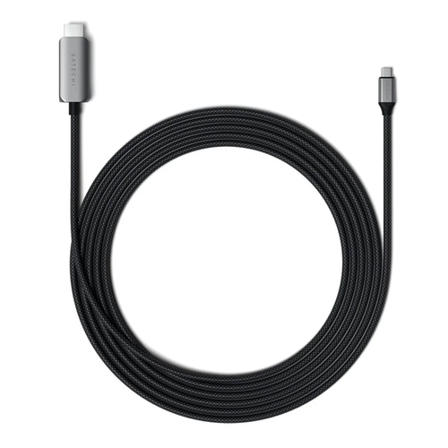 Satechi USB-C To HDMI 2.1 8K Cable space grey кабель адаптер usb-c to hdmi 2m.