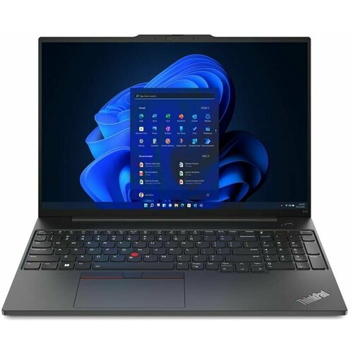 Ноутбук Lenovo ThinkPad E16 2023, intel core i5 1340P (1.9 ГГц), RAM 24 ГБ, SSD 512 ГБ, Windows Home, черный, Русская раскладка