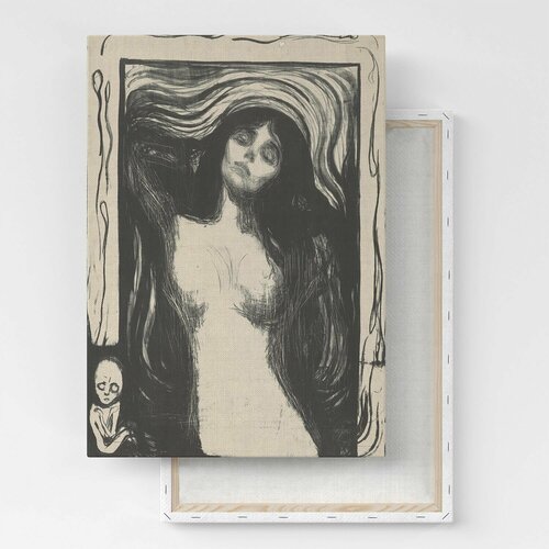 Картина на холсте, репродукция / Эдвард Мунк - Madonna / Размер 30 x 40 см
