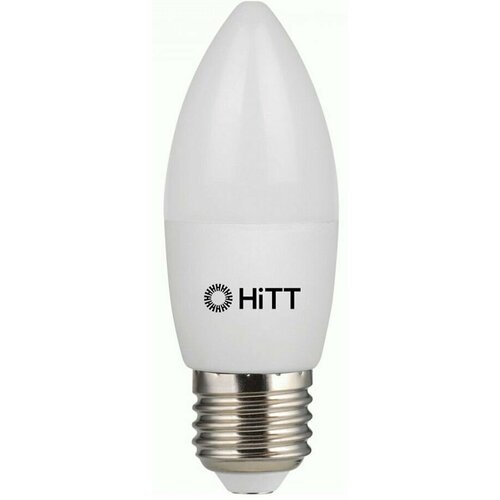 HITT Лампа светодиодная Свеча Е27 11W 100Вт 4000К, холодный свет