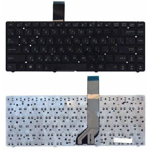 Клавиатура для ноутбука Asus A45VM, русская, черная без рамки, версия 2
