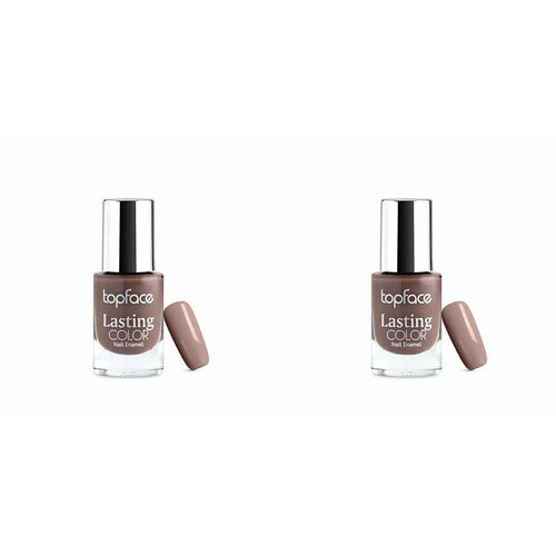 Лак для ногтей TopFace Lasting color, тон 10 мокка, 9 мл, 2 шт.