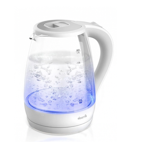 Электрический чайник Deerma с подсветкой, индикация уровня воды, 2200Вт