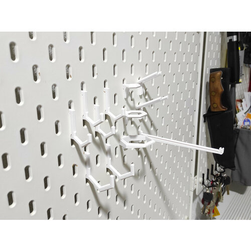 Набор крючков для икеа Скодис / IKEA SKADIS (белые)