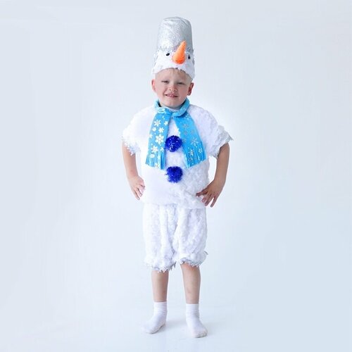 Карнавальный костюм детский Батик Снеговичок Снеговишка