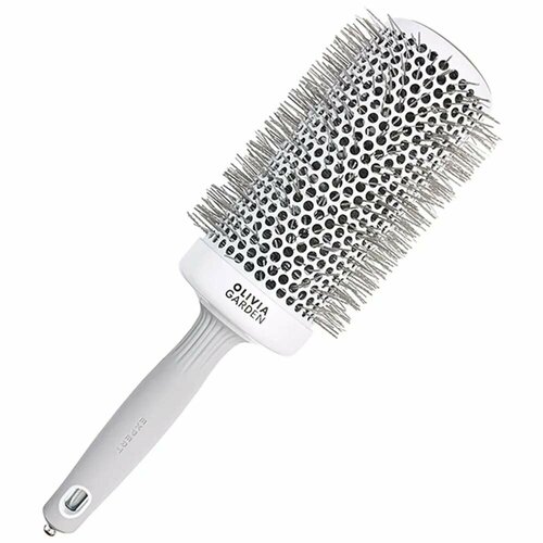 Термобрашинг для укладки волос Olivia Garden EXPERT BLOWOUT SPEED XL Wavy Bristles White&Grey