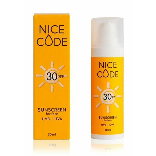 "NICECODE Солнцезащитный крем SPF30", 30мл