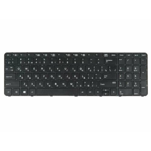 Клавиатура ZeepDeep для ноутбука HP ProBook 450 G3, 455 G3, 470 G3, 470 G4, черная, с рамкой, гор. Enter